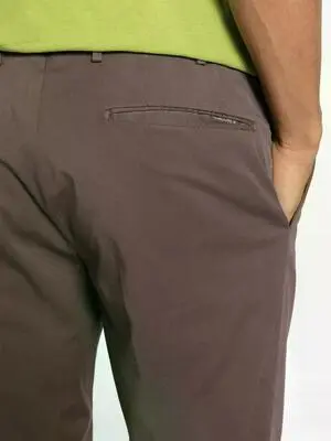 Incotex Mid-rise Tapered Leg Chino Trousers - Brown