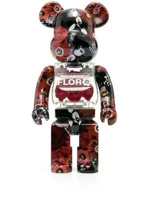 MEDICOM TOY Flor@ Be@rbrick 400% Figure - Black