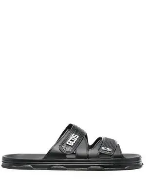 Gcds Logo Detail Open Toe Sliders