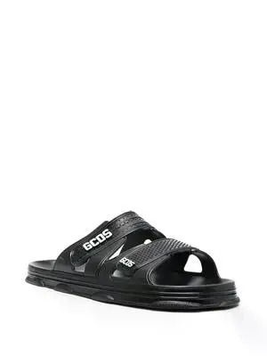 Gcds Logo Detail Open Toe Sliders