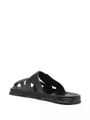 Gcds Logo Detail Open Toe Sliders