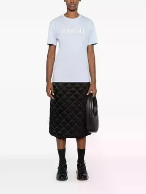 PATOU Logo Print Organic Cotton T-shirt