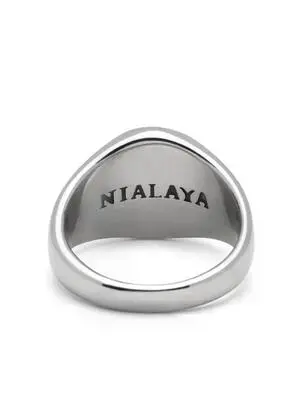 NIALAYA JEWELRY Crest Signet Ring