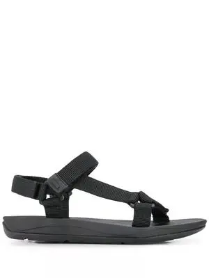 Camper Touch-strap Flat Sandals - Black