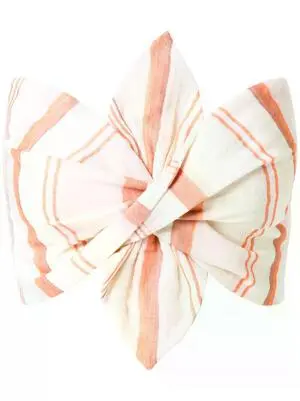 JBQ Clementine Strapless Top With Twist Detailing - Orange