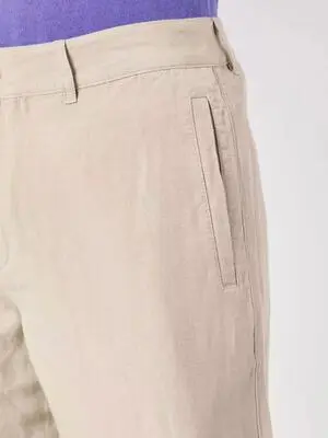 Armani Exchange Straight-leg Linen Bermuda Shorts