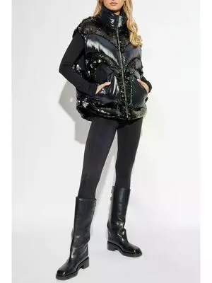 Khrisjoy Sequin-embellished Puffer Gilet