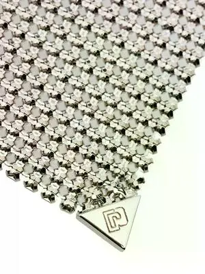 Rabanne Statement Drop Earrings - Silver