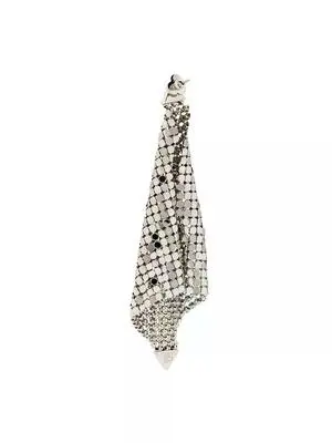 Rabanne Statement Drop Earrings - Silver