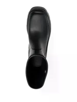 MSGM Embossed Logo Ankle Boots