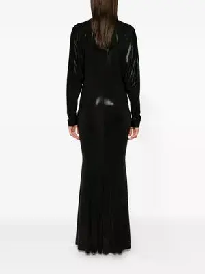 Norma Kamali V-neck Fishtail Gown