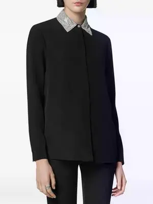 Versace Embellished Collar Shirt