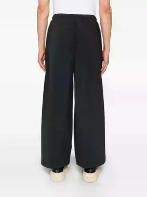 Adidas Wide Leg Trousers With Embroidered Logo