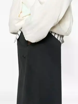 Adidas Wide Leg Trousers With Embroidered Logo