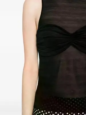 REFORMATION Sheer Knit Top