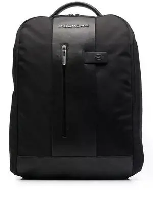 PIQUADRO Logo-patch Backpack - Black