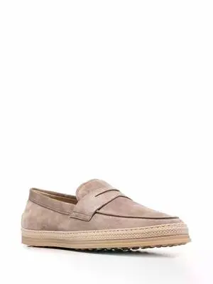 TOD'S Suede Penny Loafers
