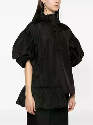 Simone Rocha Ruffled Side Slit Off-shoulder Top