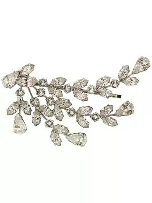 JENNIFER BEHR Roselyn Crystal-branch Bobby Pin - Silver