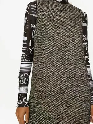 Dolce & Gabbana A-line Tweed Minidress