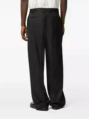 Versace Wide-leg Virgin Wool Trousers