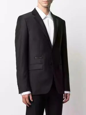 Philipp Plein Crystal Skull Single-breasted Blazer
