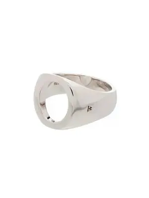 Tom Wood Sterling Open Oval Ring - Silver