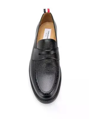 Thom Browne Pebble-grain Penny Loafers