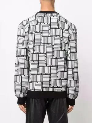 VTMNTS Crew Neck Barcode Pattern Jumper
