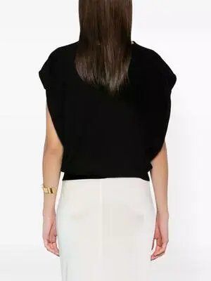 Simkhai Lamara Sleeveless Crew Neck Top - Black