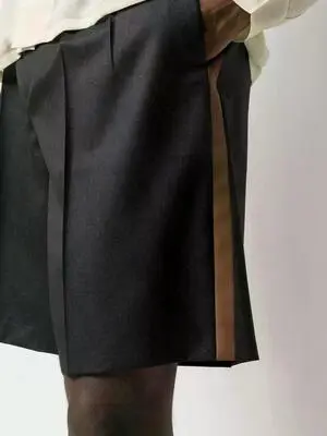 Valentino Garavani Knee-length Shorts With Stripe Detail