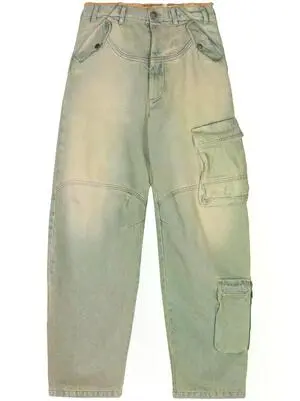DARKPARK Rosalind Mid-rise Cargo Jeans - Blue