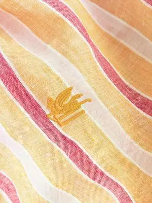 Etro Pegaso-embroidered Striped Shirt