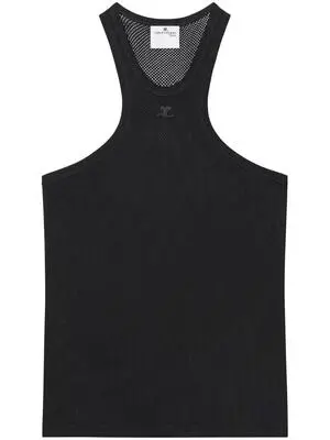 COURREGES Mesh Racerback Tank - Black