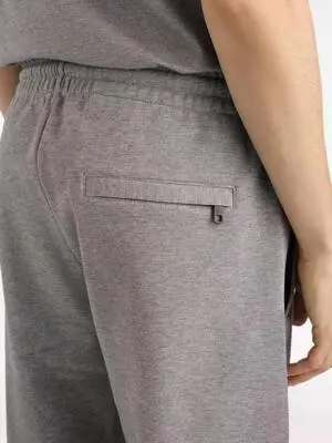 Dolce & Gabbana Cotton-blend Shorts With Embroidered Logo - Grey