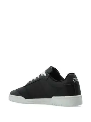 Versace Logo Embroidered Sneakers