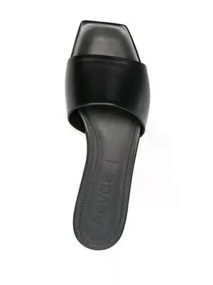 AeydĒ Anna Leather Sandals - Black