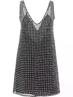 Max Mara Rita Dress Sequined V-neck Sleeveless