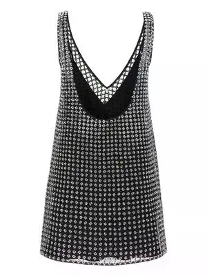 Max Mara Rita Dress Sequined V-neck Sleeveless