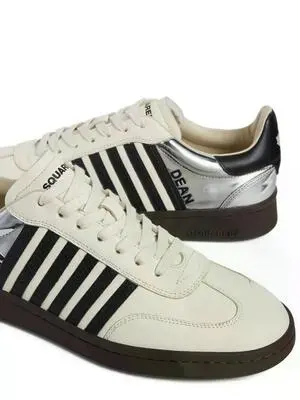 Dsquared2 Leather Lace-up Sneakers - Neutrals