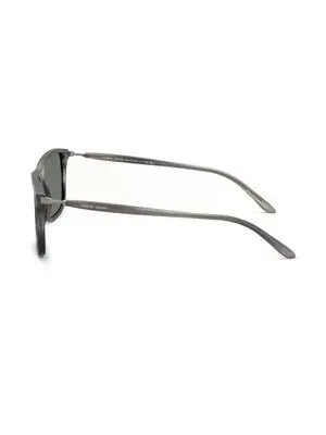 Giorgio Armani Striped Rectangle Sunglasses