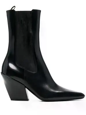 Prada Sculpted Heel Boots - Black