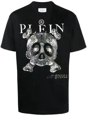 Philipp Plein Monsters Print Logo T-shirt - Black