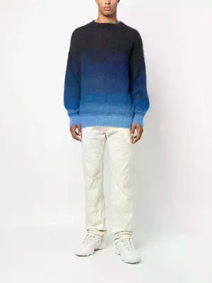 424 Bleach Wash Straight Leg Jeans