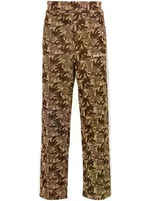 Palm Angels Camo Logo-embroidered Track Pants - Brown