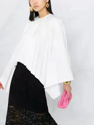 Valentino Garavani Pleated Bell Sleeve Top