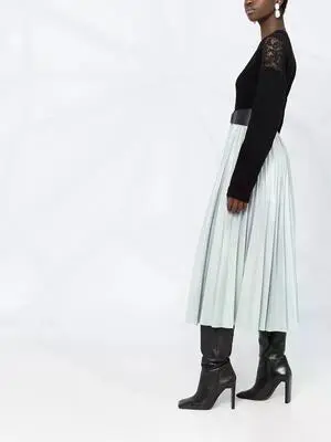 Valentino Garavani Lace-embellished V-neck Jumper