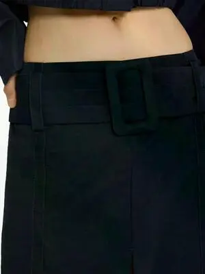 PATOU Belted Midi Skirt