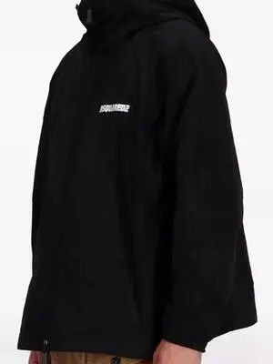 Dsquared2 Zip-up Hooded Jacket With Logo Print