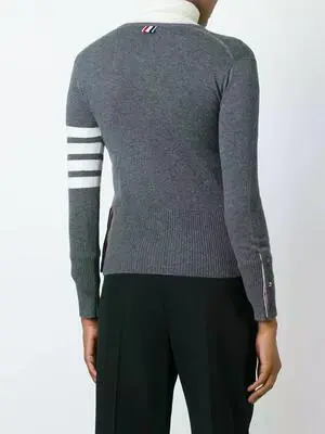 Thom Browne Stripe-detail Cashmere Cardigan